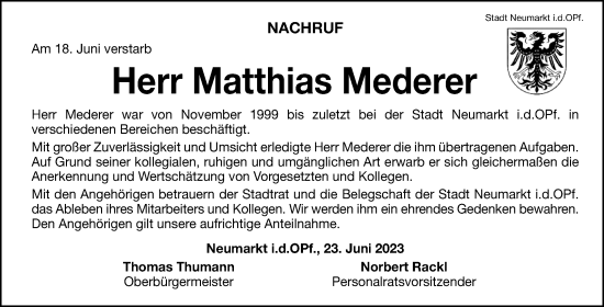 Traueranzeigen | Mittelbayerische Trauer